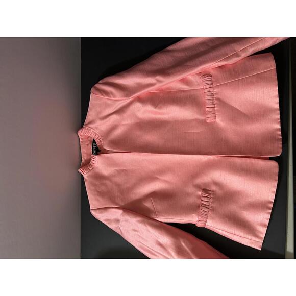 Kasper | Jackets & Coats | Kasper Womens Pink Suit Set Blazer Top And ...